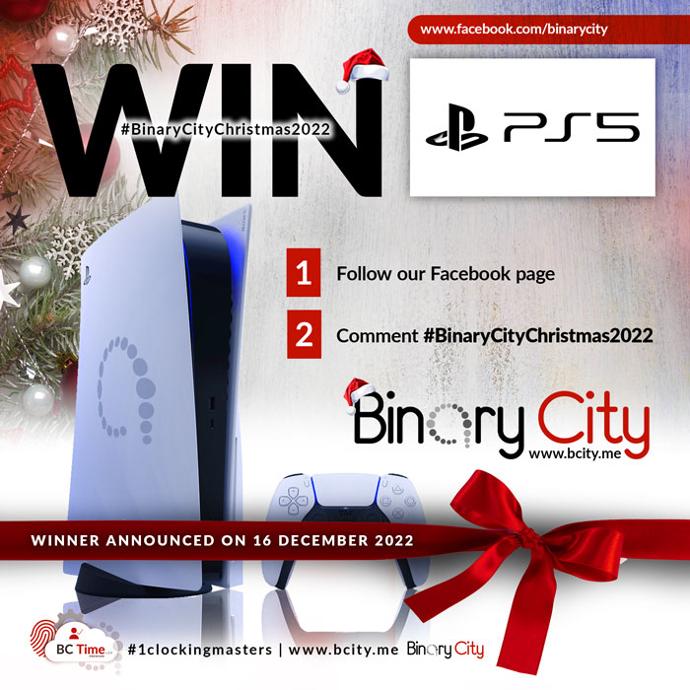 Win a Playstation 5 | Welcome to Binary City